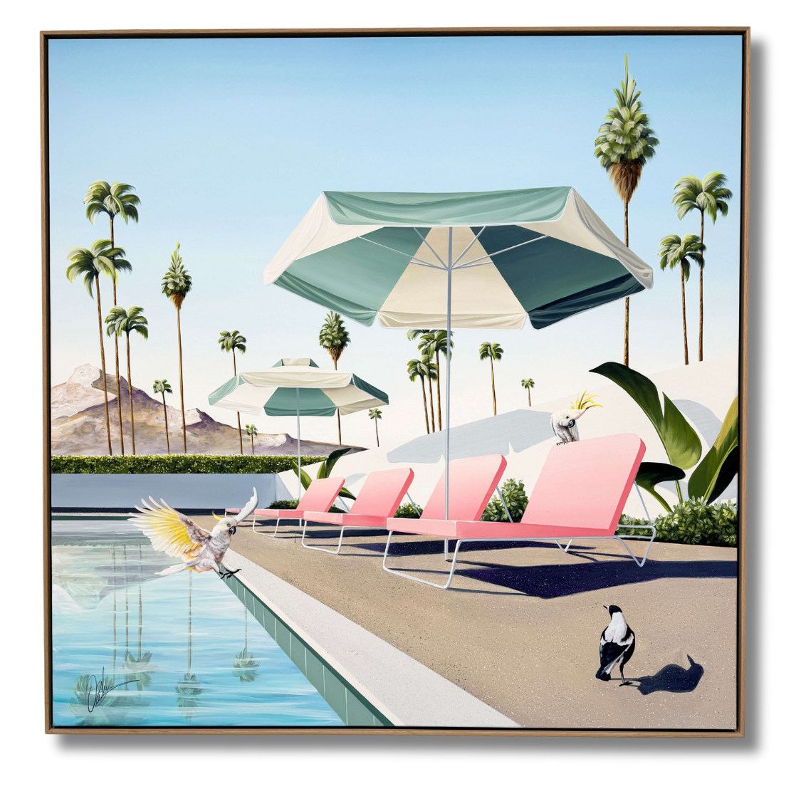 One of a Kind Paintings | Palm Springs Inspired | Chris Riley Art