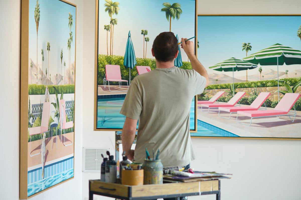 One of a Kind Paintings | Palm Springs Inspired | Chris Riley Art