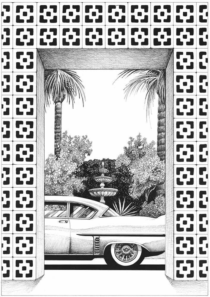 One of a Kind Paintings | Palm Springs Inspired | Chris Riley Art