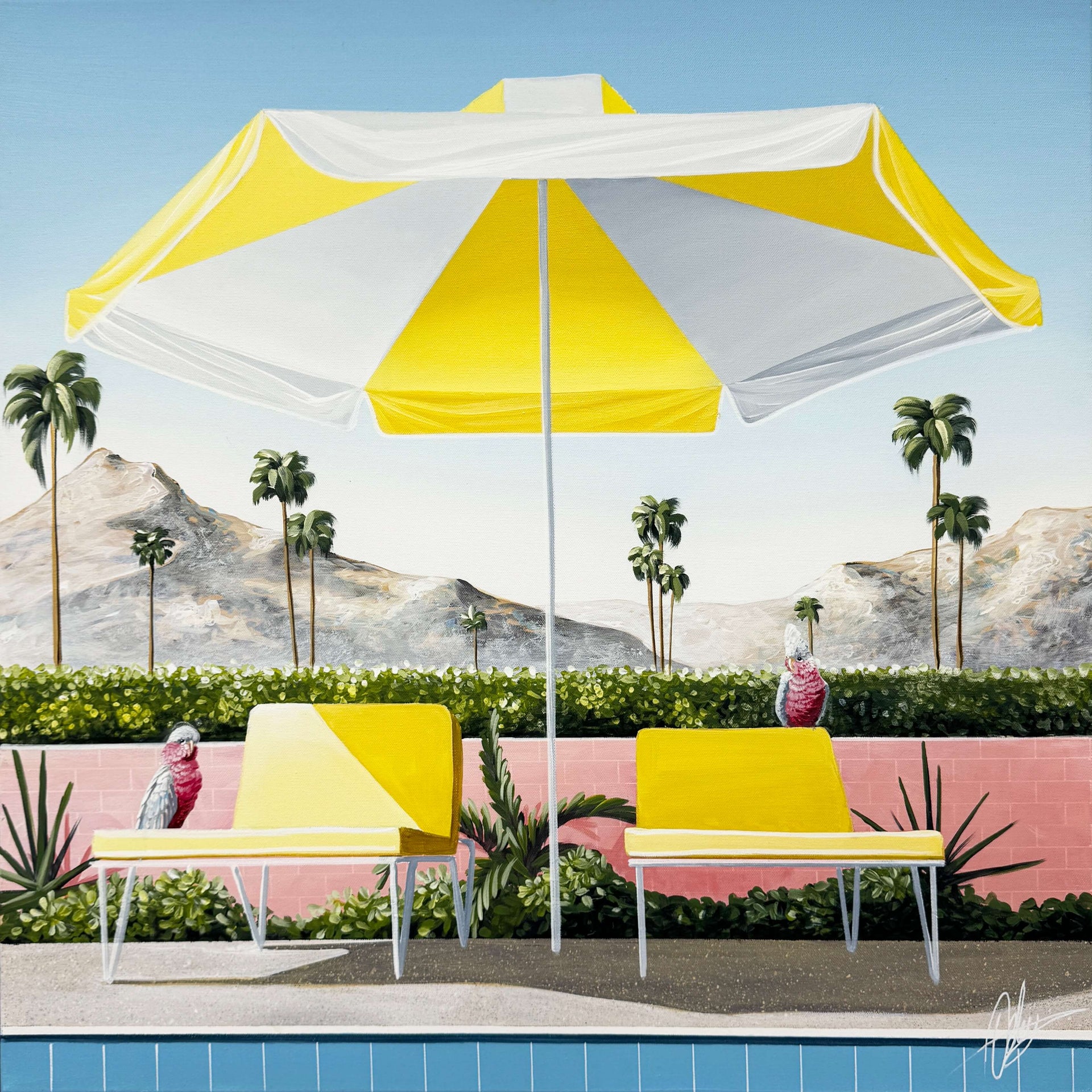 One of a Kind Paintings | Palm Springs Inspired | Chris Riley Art
