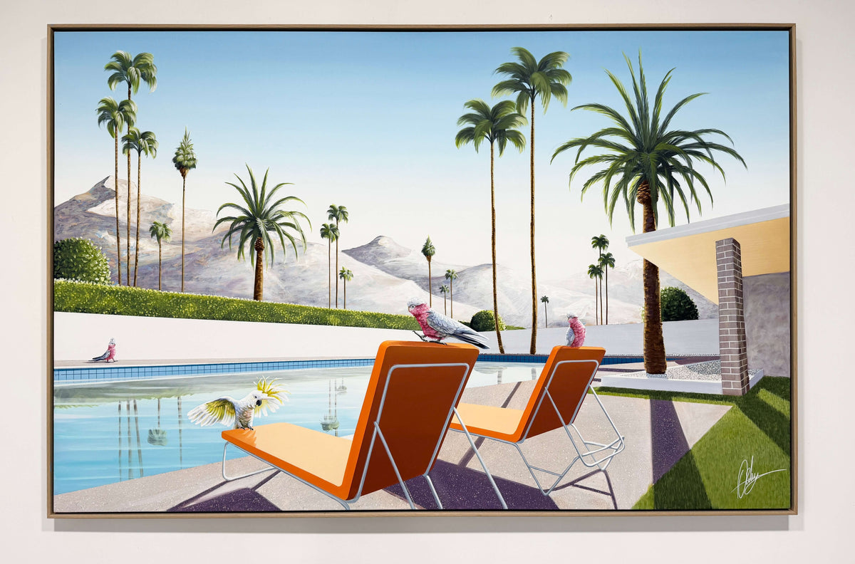 One of a Kind Paintings | Palm Springs Inspired | Chris Riley Art