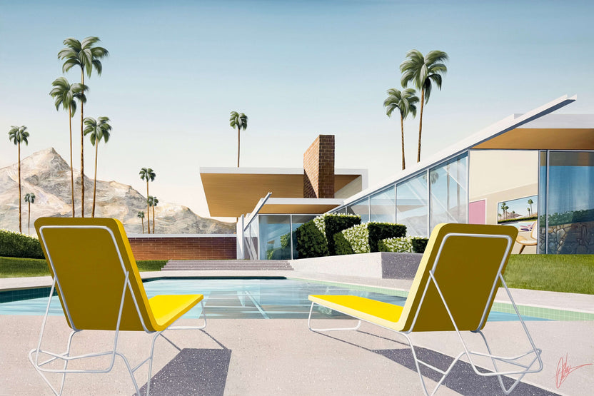 One of a Kind Paintings | Palm Springs Inspired | Chris Riley Art