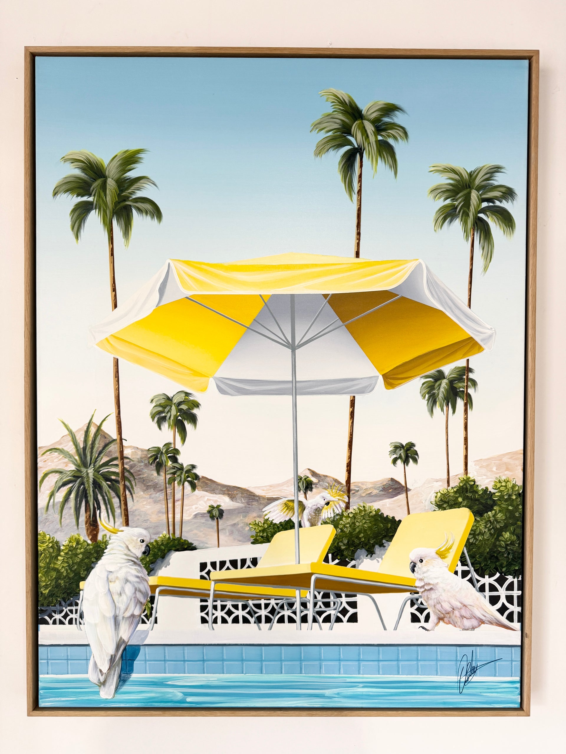 One of a Kind Paintings | Palm Springs Inspired | Chris Riley Art