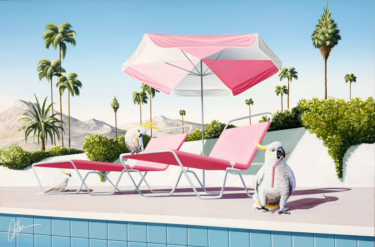 One of a Kind Paintings | Palm Springs Inspired | Chris Riley Art