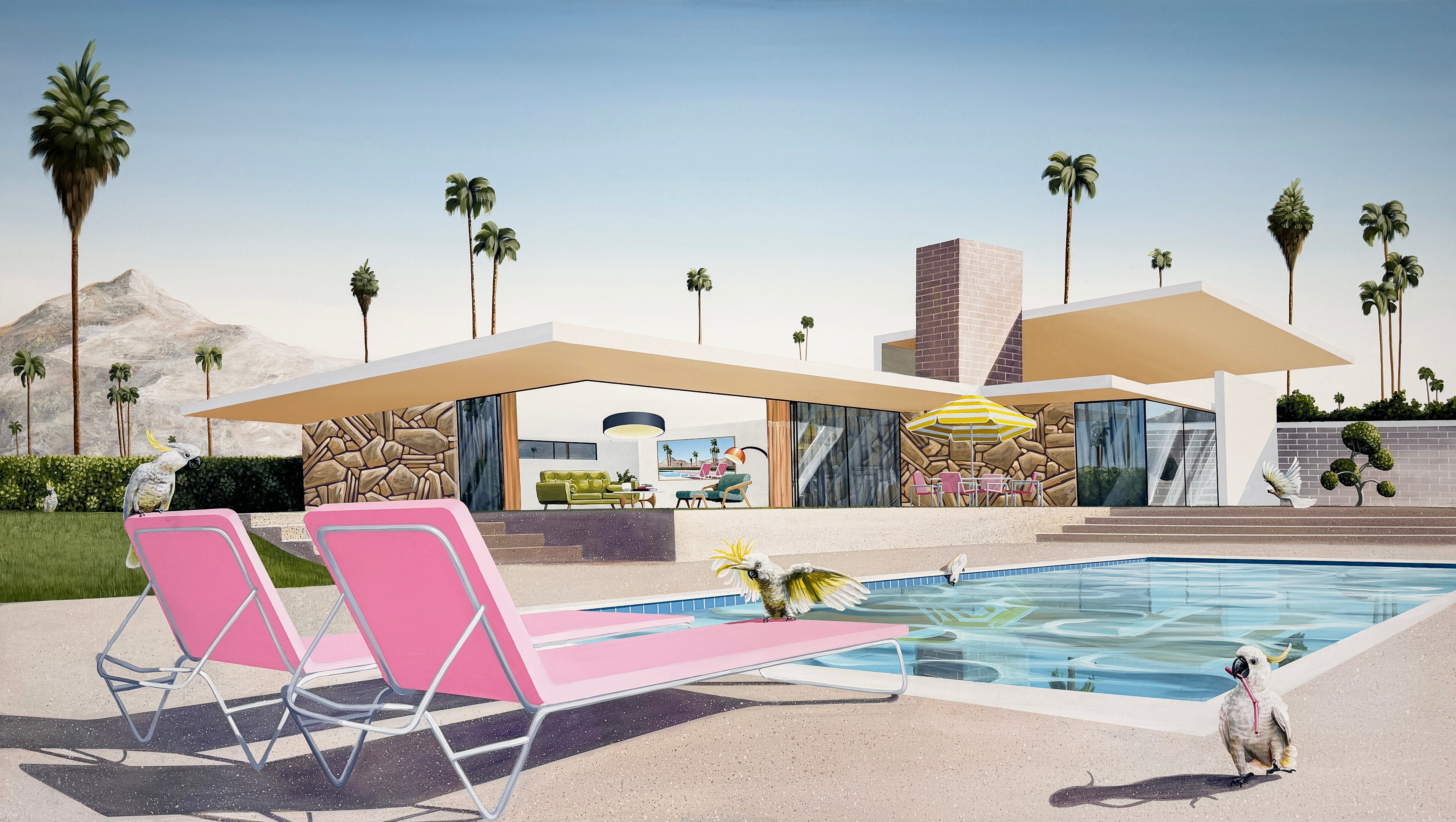 One of a Kind Paintings | Palm Springs Inspired | Chris Riley Art